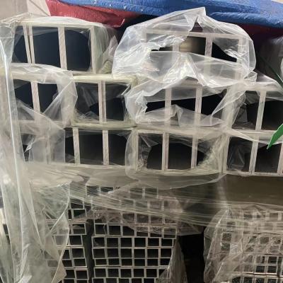 China 2024 5052 10mm 75mm Aluminum Rectangular Pipe SS Tube 6m Length For Building for sale