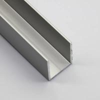 China AISI 6082 Aluminium U Channel 200x75mm 2 Inch Thickness Silver Anodized Brushed ISO Certified for sale