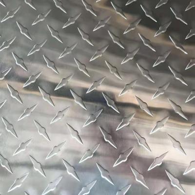 China ASTM 6061 Diamond 5 Bar Aluminum Checker Plate 1200mm Width 0.5mm ISO Certified Floor for sale