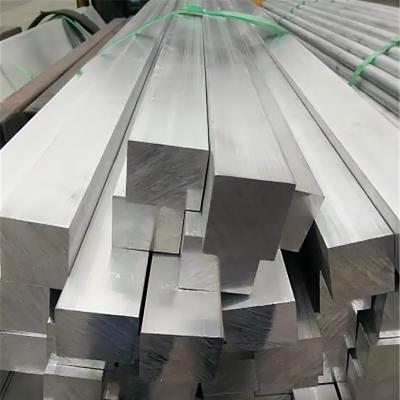 China 6061 T6 Aluminum Square Rod 20mm Wall Thickness Decorative Industrial Bar 100mm to 6000mm Length for sale