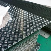 China AISI 1060 Aluminum Alloy Checkered Plate Sheet 5 Bar 1.5mm Embossed Diamond 1200mm Width for sale