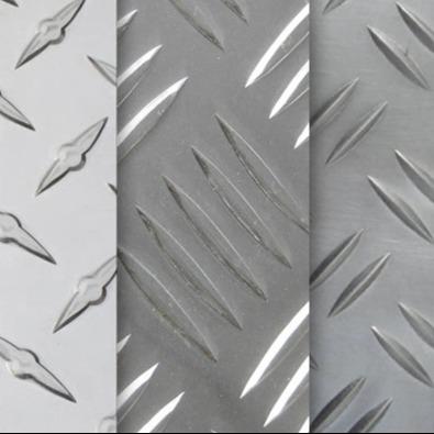 China 1050 4x8 Embossed Aluminum Diamond Plate 1mm 2mm Thick for Flooring for sale