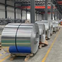 China Decorative ASTM 3003 Aluminum Coil Mill Finish 1200mm Width 12inch Blue PVC Film for sale