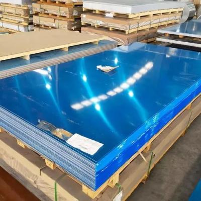 China 5052 5083 5754 Alloy Aluminium Sheet Plate 4x8 Blue PVC Film Protected Custom Size for sale