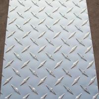 China 3003 H24 Diamond Aluminium Sheet Alloy Plate 1220mm Width Silver Color For Floor for sale