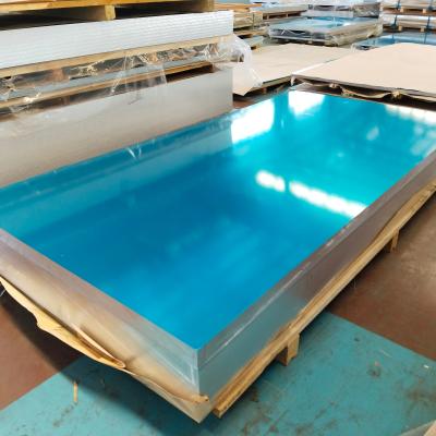 China 3mm 5mm 1050 H14 Pure Aluminum Sheet 1500mm Width PVC Film Coated Plate for sale