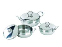 China Stainless Steel Cooking Pot Set 16-20cm 0.4mm Thickness for Restaurant Home Kitchen for sale