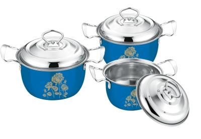 China 16-20cm Stainless Steel Pots and Pans Set 5 Piece Mirror Polishing Eco Friendly Cookware for sale