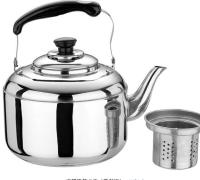China Stainless Steel Whistling Tea Kettle 3-6L Mirror Polish Stovetop Water Kettle for sale