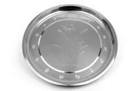 China 50cm Round Stainless Steel Serving Tray 0.5mm Thick SGS Approved for sale