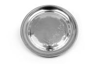 China Food Grade Stainless Steel Round Drinks Tray 30cm to 70cm Oval Serving Plate for sale