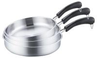 China Customk Stainless Steel Saute Pan 0.5mm 24cm Induction Cookware Skillet for sale