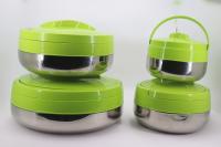 China Office Stainless Steel Lunch Box Keep Warm Green Cover 2L to 10L Capacity for sale