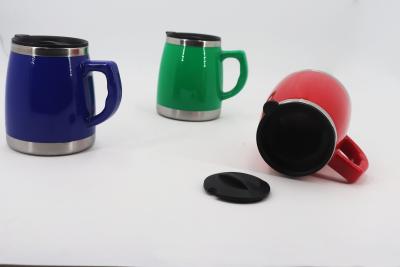 China Custom 500ml Stainless Steel Insulated Mug Colorful Coffee Cup for Business Gifts for sale