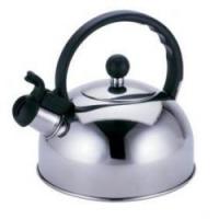 China Whistling Stainless Steel Tea Kettle 3.0L to 7L Silver Polished Finish for sale
