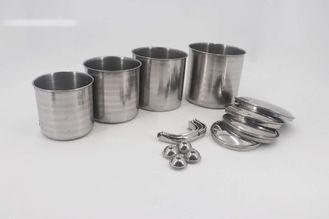 China Food Grade Stainless Steel Mug 7-10cm 0.4mm Thickness Polished Tea Cup for sale