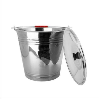 China Stainless Steel Water Bucket with Lid 13L 16L 20L Capacity Eco Friendly Home Use for sale