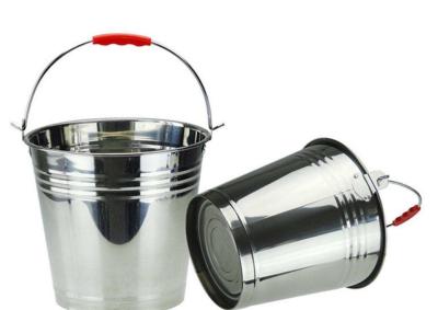 China 5 Gallon Stainless Steel Water Bucket Food Grade 201 Polished for sale