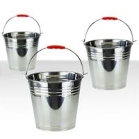 China Stainless Steel Water Bucket 7-20 Litre 0.4mm Thickness Rust Proof for sale