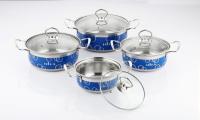China Professional Kitchen  Stainless Steel Cooking Pot Cookware Set Fashional Design for sale