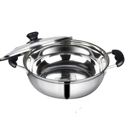 China Food Grade Stainless Steel Pots and Pans Set with Glass Lids 0.4mm Thickness 12 Sets per Carton for sale