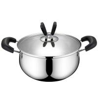 China Stainless Steel Cooking Pot 0.4mm Thickness with Tempered Glass Lid for Home Kitchen for sale