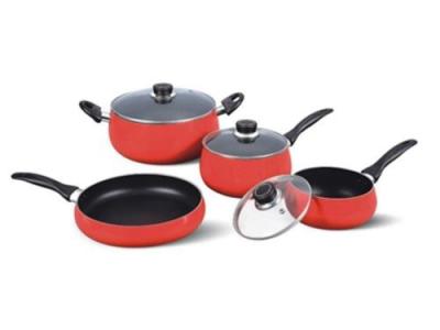 China Stainless Steel Cookware Set 10 Piece SS410 Kitchen Pots and Pans Induction Bottom for sale
