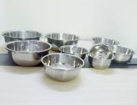 China Stainless Steel Mixing Bowl Set 16-40cm Durable Kitchen Salad Basin for Dog Food Water for sale