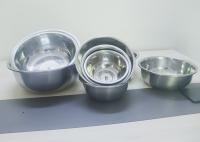 China Stainless Steel Mixing Bowl Set 16-40cm Durable Kitchen Salad Basin for Dog Food Water for sale