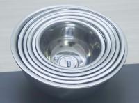 China Stainless Steel Mixing Bowl Set 16-40cm Durable Kitchen Salad Basin for Dog Food Water for sale
