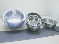 China 16cm Stainless Steel Dog Water Bowl Set Stackable Food Storage 0.5mm Thickness for sale