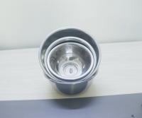 China 16cm Stainless Steel Dog Water Bowl Set Stackable Food Storage 0.5mm Thickness for sale