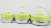 China 2L Stainless Steel Thermal Insulated Food Container Bento Lunch Box 20x16x14cm for sale