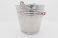China 12L Stainless Steel Ice Bucket Standard Metal Pail for Champagne Wine Beer 0.25mm for sale