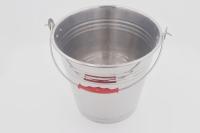 China 5L Stainless Steel Pail Bucket with Handle Ice Bucket Metal Milk Bucket 0.25mm for sale