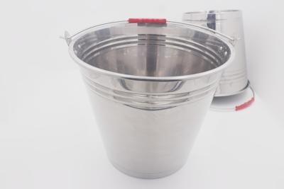 China 6L Stainless Steel Water Bucket Multipurpose Durable Ice Bucket with Handle 201 for sale
