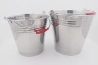 China 8L 201 Stainless Steel Premium Bucket with Bakelite Handle for Ice Water for sale