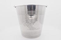 China 18L 201 Stainless Steel Cleaning Tool Metal Pail Durable Ice Bucket with Handle for sale