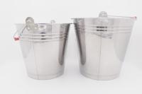 China 4L Stainless Steel Pail Bucket with Handle 0.25mm Thickness Household Water Bucket for sale