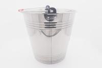 China 3L Stainless Steel Water Pail Bucket with Handle Promotional 201 Grade 0.25mm for sale
