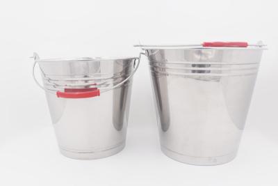 China 1.5L Stainless Steel Water Bucket 0.25mm Thickness Kitchenware with Big Handle for sale