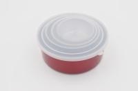 China Wholesale Stainless Steel Food Storage Box Set 5 Sizes 10-18cm Round Leakproof for sale