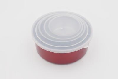 China Wholesale Stainless Steel Food Storage Box Set 5 Sizes 10-18cm Round Leakproof for sale