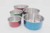China SUS410 Stainless Steel Lunch Box Set 5 Sizes 10-18cm with PP Lid for Kids Adults for sale