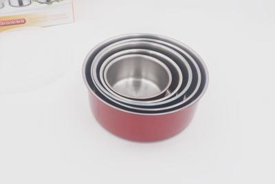 China SUS410 Stainless Steel Lunch Box Set 5 Sizes 10-18cm with PP Lid for Kids Adults for sale