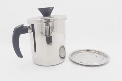 China 1.3l 570g Grease Strainer Container Stainless Steel Cookware Sets for sale