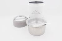 China 1.8L 680g Stainless Steel Thermos Food Jar 3 Inserts Tiffin Box with Lid for sale