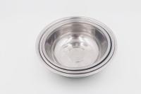 China Stainless Steel Bird Feeder Bowl Set 3pcs 24cm 28cm Kitchen Cookware for sale