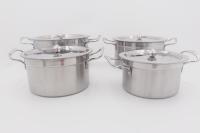 China 4pcs Cookware Set 17cm Stainless Steel High Pot for sale