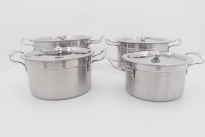 China 4pcs Cookware Set 17cm Stainless Steel High Pot for sale